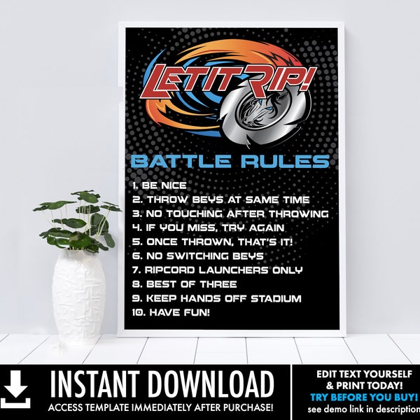 Birthday Battle Sign - Etsy