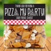 Pizza Party Treat Toppers - Thank You Tag, Pizza Favor, Pizza Birthday ...