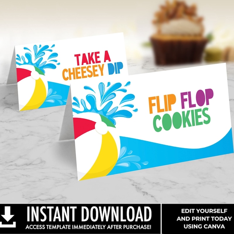 Beach Food Labels - Etsy