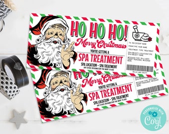 Christmas Spa Gift Tags Spa-tacular Holiday Gift (Instant Download) - Etsy