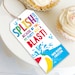 Pool Party Splish Splash Favor Tag - Thank You Tags, Birthday Party ...