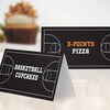 Basketball Food Labels - Basketball Birthday Party, Table Tent, Place ...
