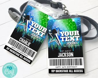 Hollywood VIP Name Tags for Red Carpet Birthday Party Event - Etsy