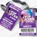 Pop Star Party VIP Badge Invitation,party Like a Pop Star,rock N Roll ...