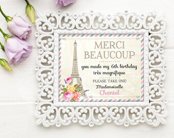 Merci Beaucoup Sign - Etsy