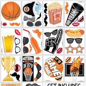 Basketball Photo Booth Props - Basketball Party, Sports Party ...