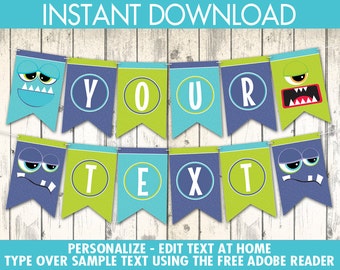 Monster inc banner | Etsy
