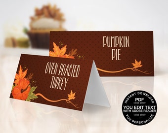 Buffet name tags | Etsy