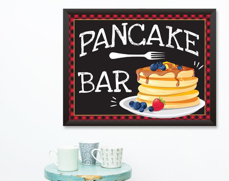 Pancake Bar Sign 18x24 Sign / Poster Pancake & Pajama's | Etsy