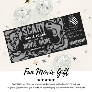 Halloween Scary Movie Night Mini Tickets, Spooky Movie Night Party ...