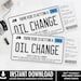 Oil Change Gift Certificate, License Plate Surprise Gift Voucher, Fix ...