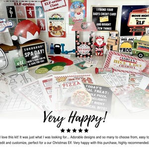 Elf Christmas Printable Kit, 24+ Day Bundle, Christmas Elf Props and ...