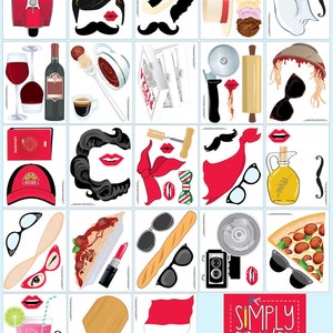 Pizza Photo Booth Props, Pizza Party, Pizza Delivery, Baking Party ...