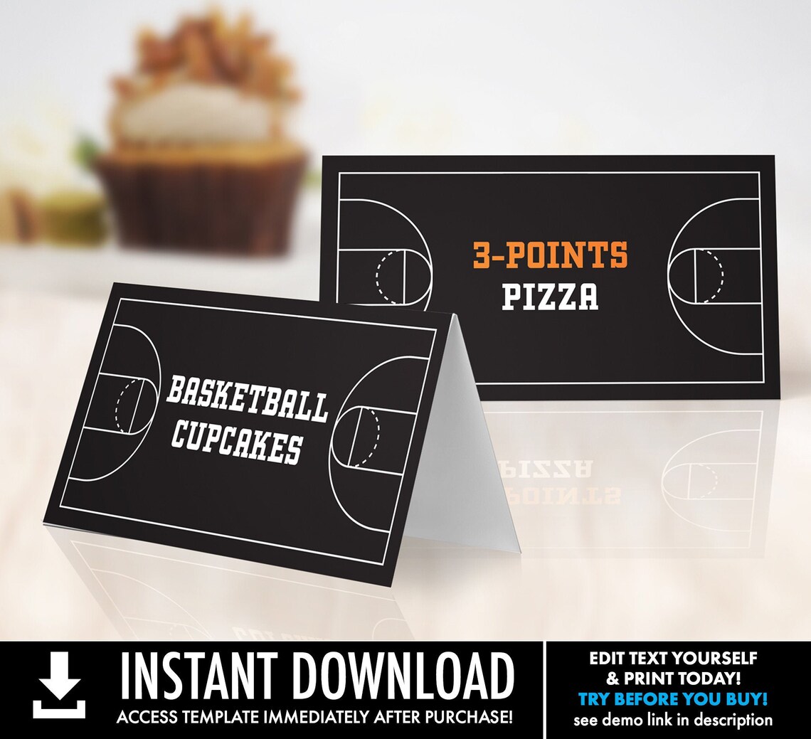 Basketball Food Labels - Basketball Party, Basketball Birthday Party ...