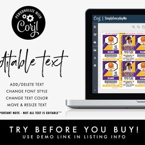 Basketball VIP ID Badge Invitation - Basketball Invite Badge, All Star ...