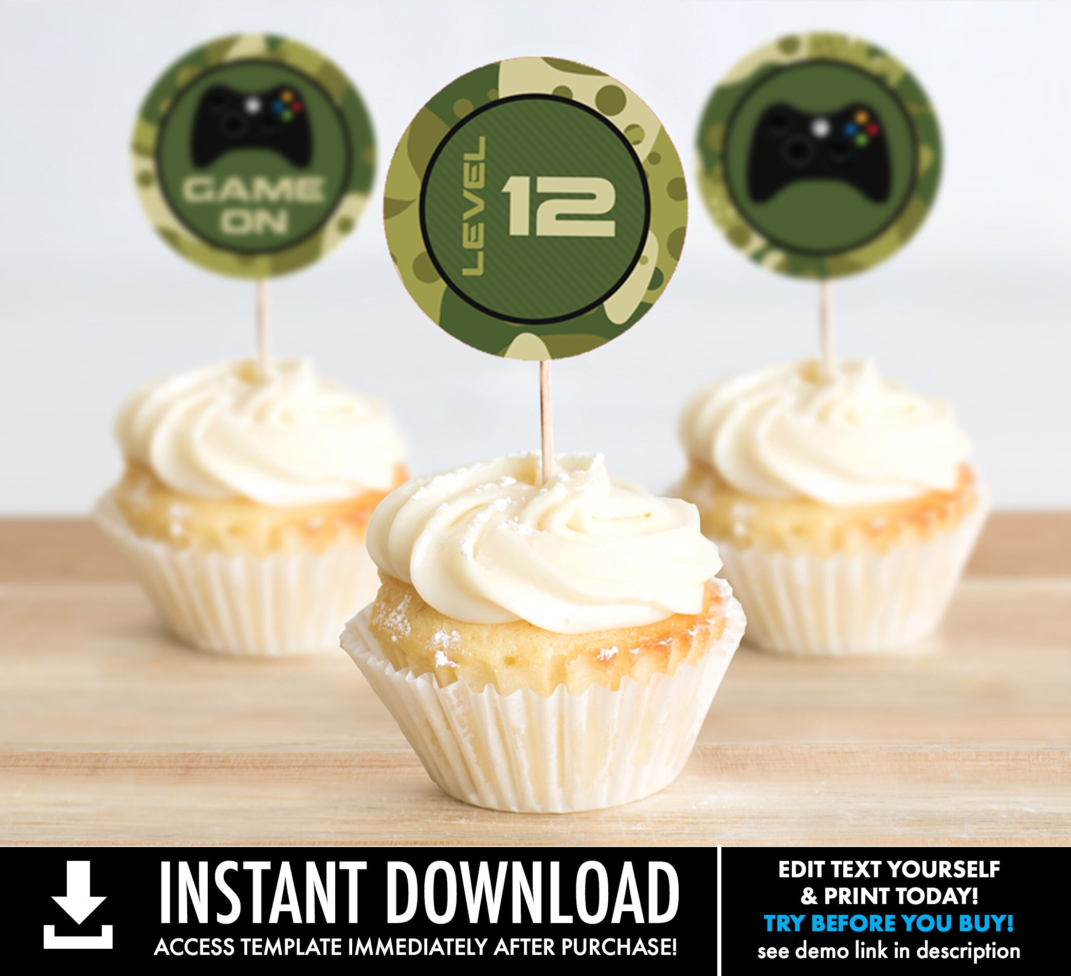 Video Game Party Printable Decor Gamer Birthday Video Game | Etsy