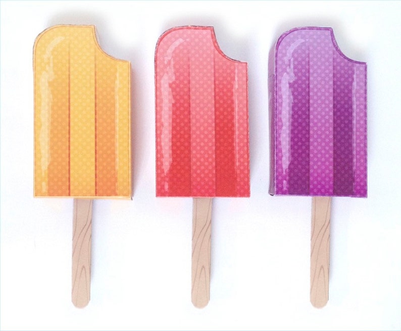 Ice Lollies Ice Cream Popsicle Ice Pop Creamsicle Favor - Etsy