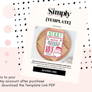 IOU a Christmas Gift, Delayed Gift Delivery Label, Notification From ...