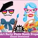 Art Party Photo Booth Props Rainbow Party, Artist Party, Painting Party ...