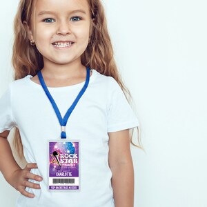 Rockstar Party VIP Badge, Party Like a Rockstar, Rock N Roll, Backstage ...
