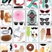 1950s Photo Booth Props Grease Party Fifties Party Rock N - Etsy
