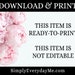 Football Get Your Game Face on 8x 10 Sign Football Party, Bowl Party ...