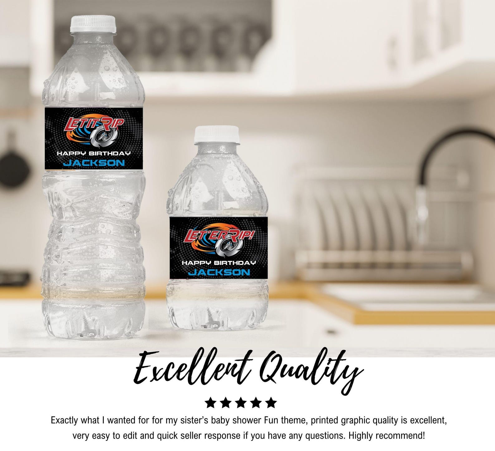 Blade Tournament Water Bottle Label/wrap, Blade Inspired Drink Wrap ...