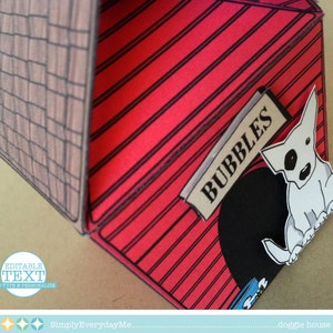 Dog House Box - Party Favor Box, Gift Box or Gift Card Holder- Instant ...