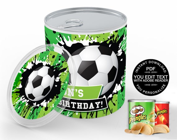 Soccer Party Mini Pringles Label - Soccer Mini Pringles Wrapper, Soccer ...