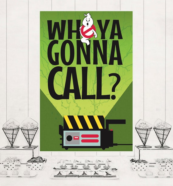 Ghost-buster Backdrop - 40x60 inch Backdrop, Ghost-buster Party ...