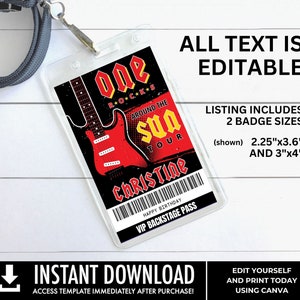 One Rocks VIP Badges, Rock N Roll, Backstage Pass, Around the Sun Tour ...