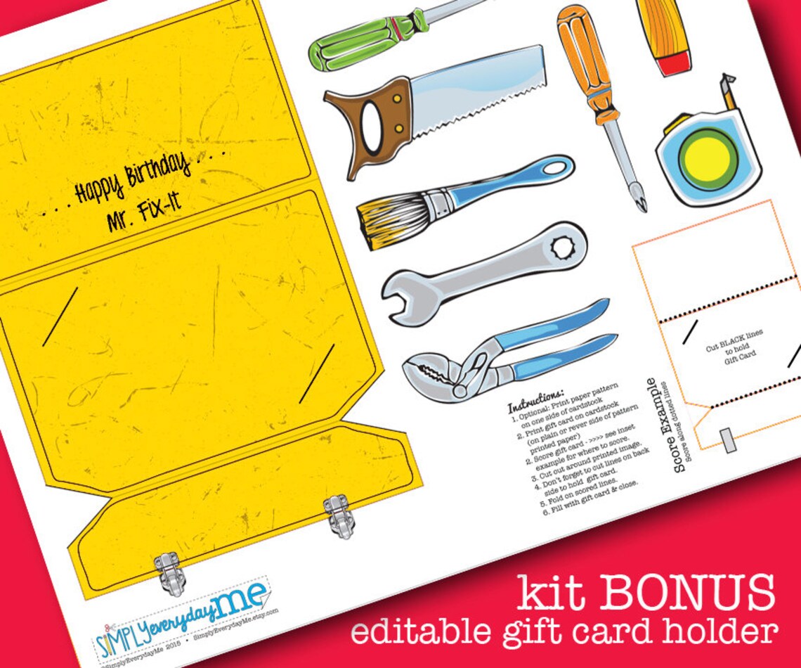 Yellow Construction Tool Box - Great for Birthday Party Favor Box, Gift ...