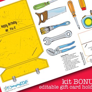 Yellow Construction Tool Box - Great for Birthday Party Favor Box, Gift ...