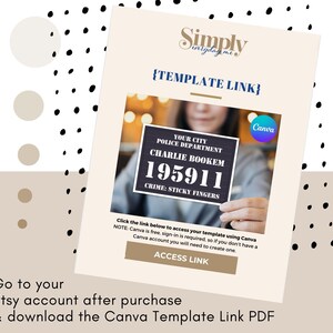 Mugshot Board Mini Sign, Police Slate Sign,police Party,spy,secret ...