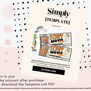 Halloween Horror Movie Night Ticket, Gift Certificate, Movie Ticket ...