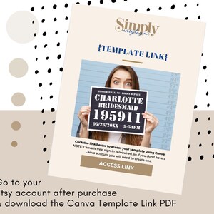 Bachelorette Party Mugshot Board - Police Slate Sign - Bridal Shower ...