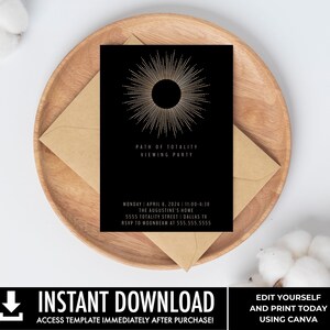 Solar Eclipse Party Invitation Eclipse Party, Solar Eclipse Theme ...