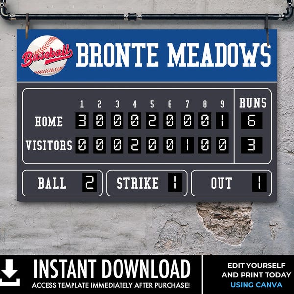 Custom Scoreboard Signs - Etsy