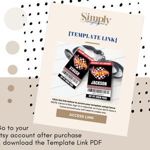 Pit Crew Badge,cars Birthday Party,vip All Access Badge,pit Crew ID ...