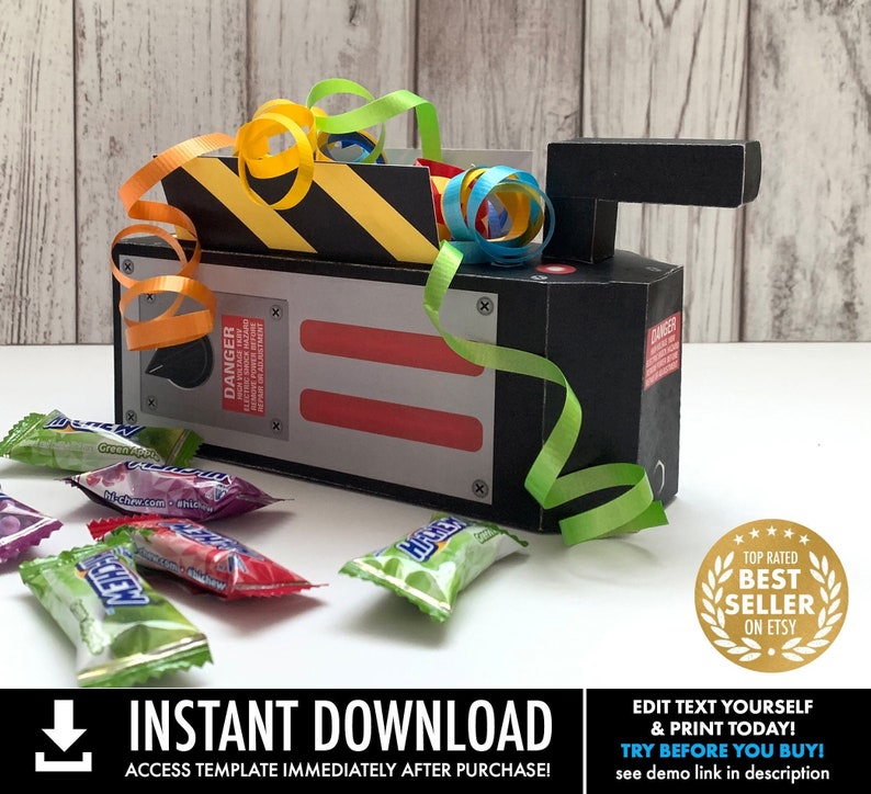 Ghost Trap Containment Box Party Favor Box Inspired by - Etsy