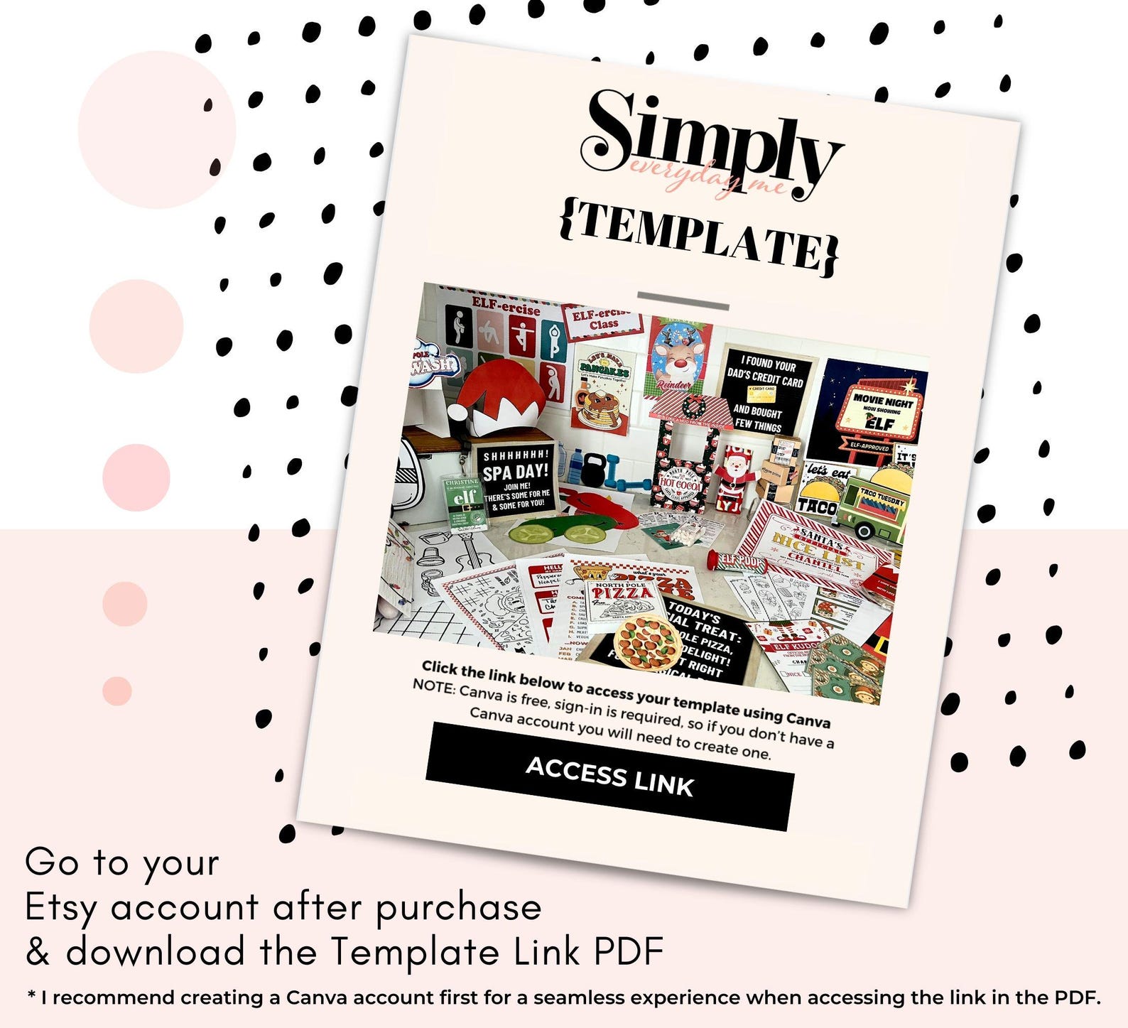 Elf Christmas Printable Kit, 24+ Day Bundle, Christmas Elf Props and ...