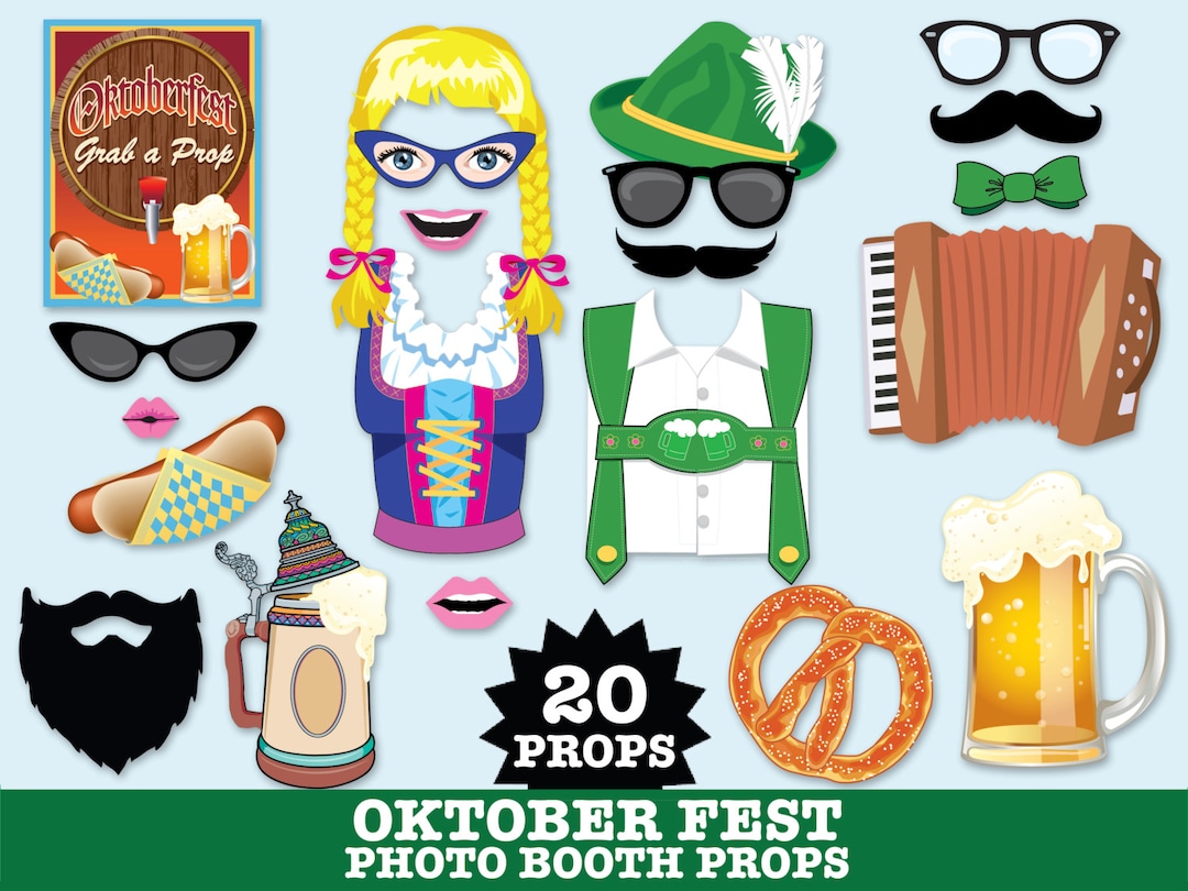 Oktoberfest Photo Booth Props, Octoberfest, German Party, German Beer ...
