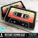Cassette Tapes Gift Card Holder Party Favor Box Retro - Etsy