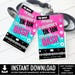Rockstar Party VIP Badge, Party Like a Rockstar, Rock N Roll, Backstage ...