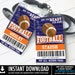 Football VIP Badge - All Access Pass, Sports Badge, Lanyard Badge ...