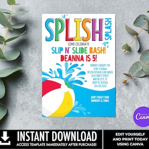 Slip N' Slide Party,summer Party,slip N' Slide Bash,birthday Party,pool ...