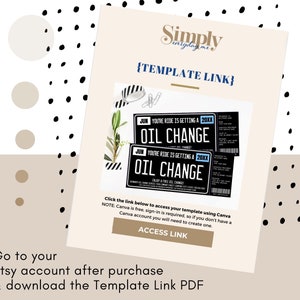 Oil Change Gift Certificate, License Plate Surprise Gift Voucher, Fix ...