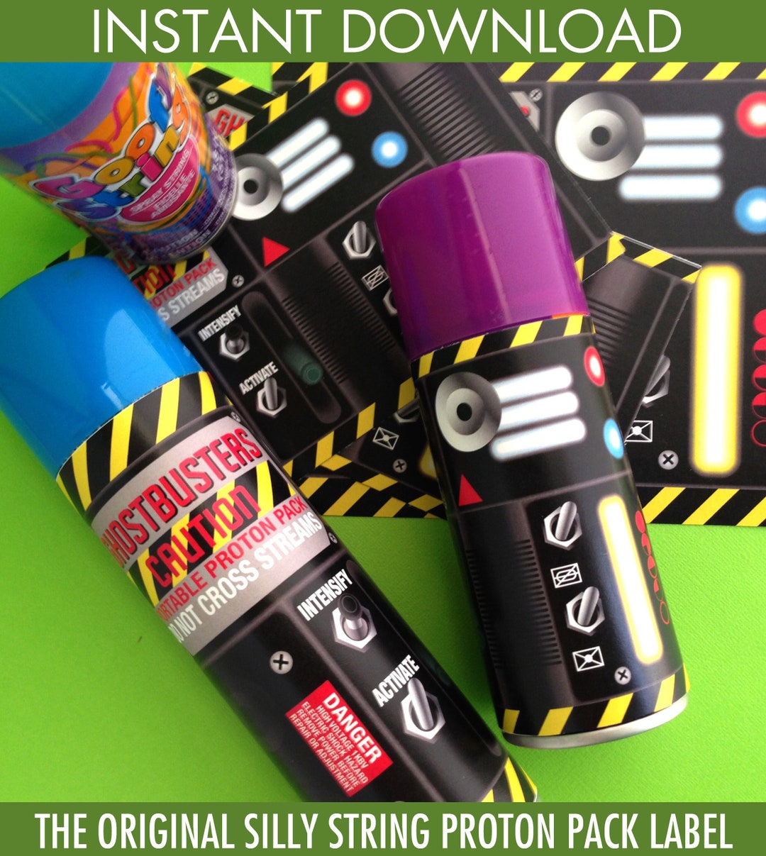Portable Proton Pack Label - Portable Proton Stream Wrap, Stream Label ...