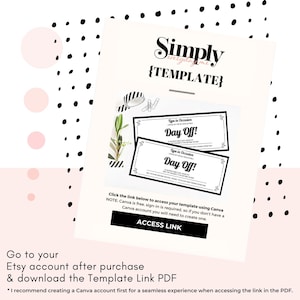 Day off Voucher for Any Occasion,surprise Gift Reveal,take a Break Day ...