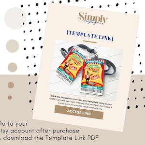 Carnival Circus VIP Badge, Carnival Party, Circus Party, All Access ...